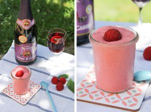 Frozen Yogurt framboise basilic & cidre cassis | Merci pour le chocolat