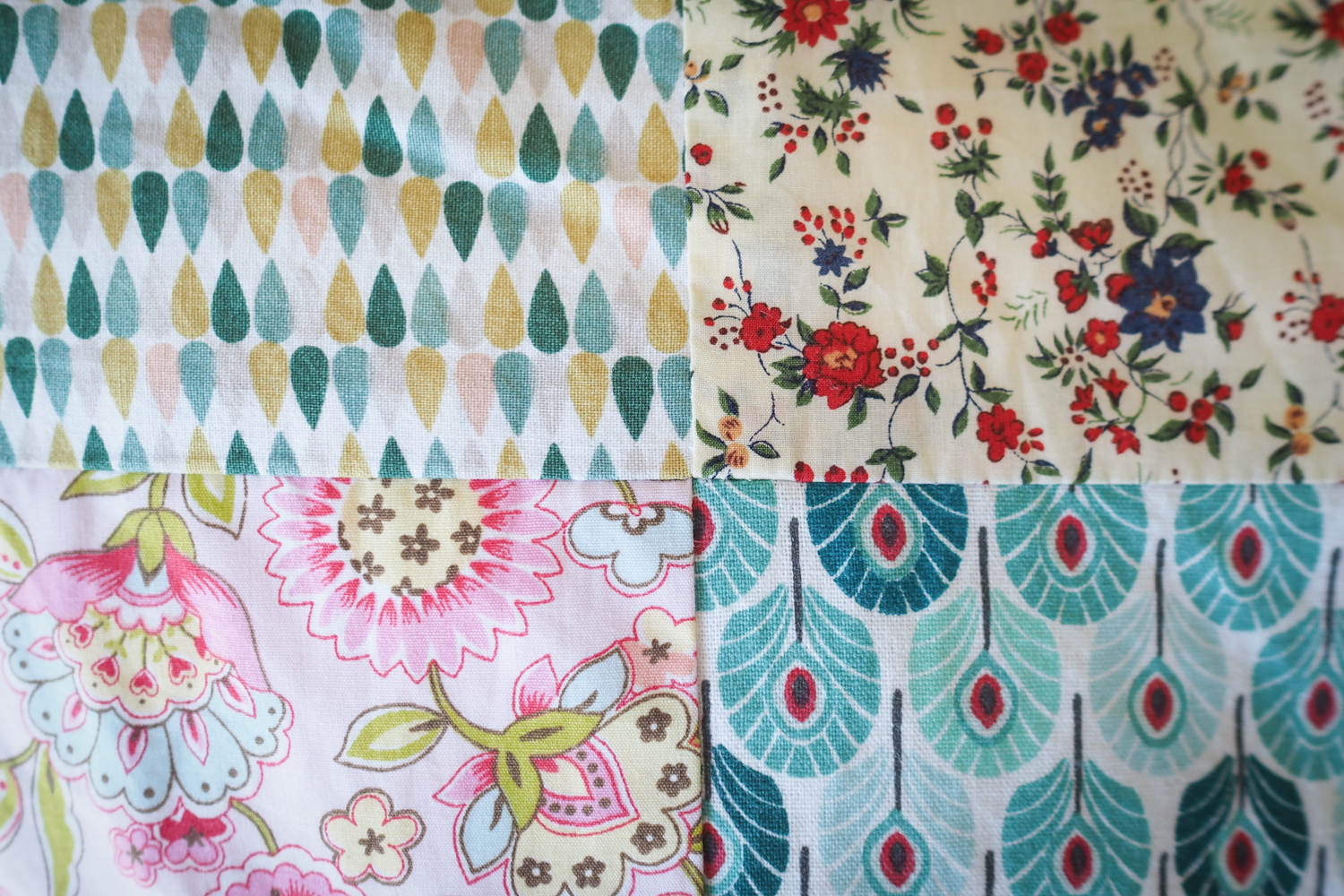 Mon plaid / édredon en patchwork cousu main | Merci pour le chocolat