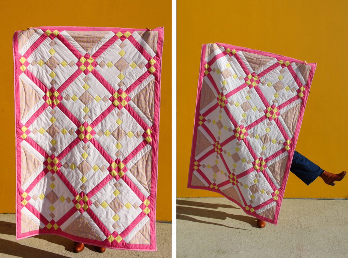 J’ai cousu mon premier « vrai » patchwork moderne ! | Merci pour le chocolat